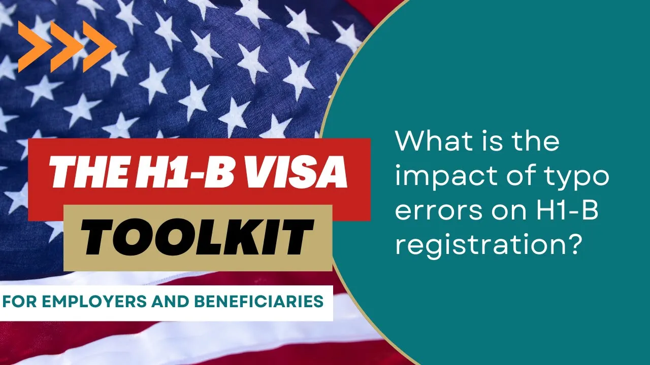 What is the impact typo errors in H1B registration?